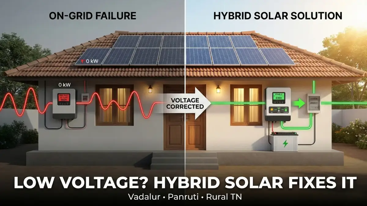 Low Voltage Problems in Vadalur & Panruti? Why Hybrid Solar is Better ...